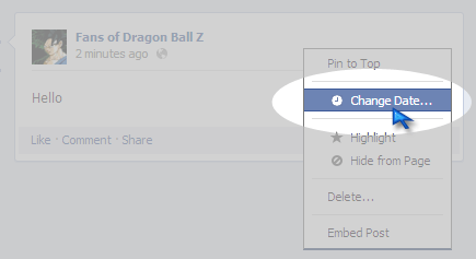 Changing The Date Of Your Post On Facebook Page • Brand Glow Up