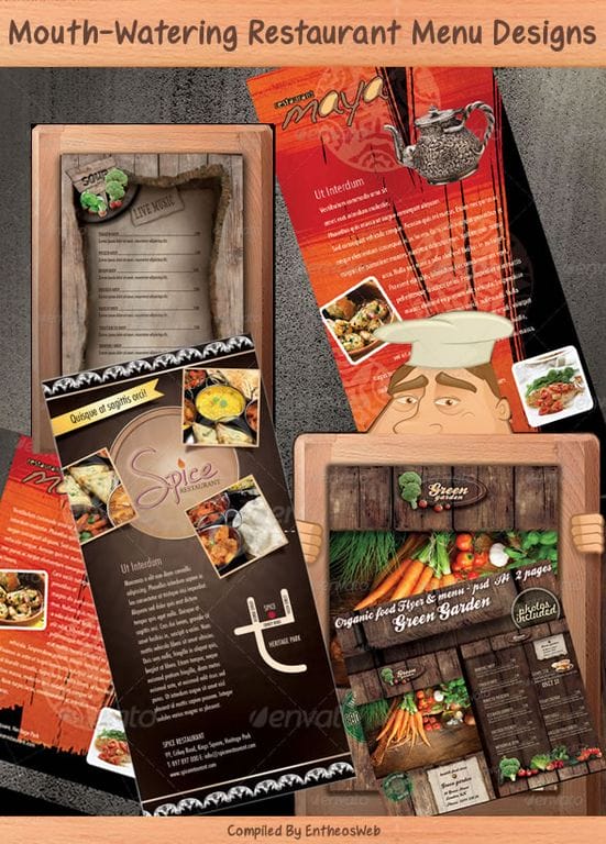 10 High Quality Restaurant Menu Design Templates • Brand Glow Up