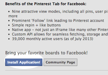 how-to: add pinterest app tab to facebook business page • Brand Glow Up