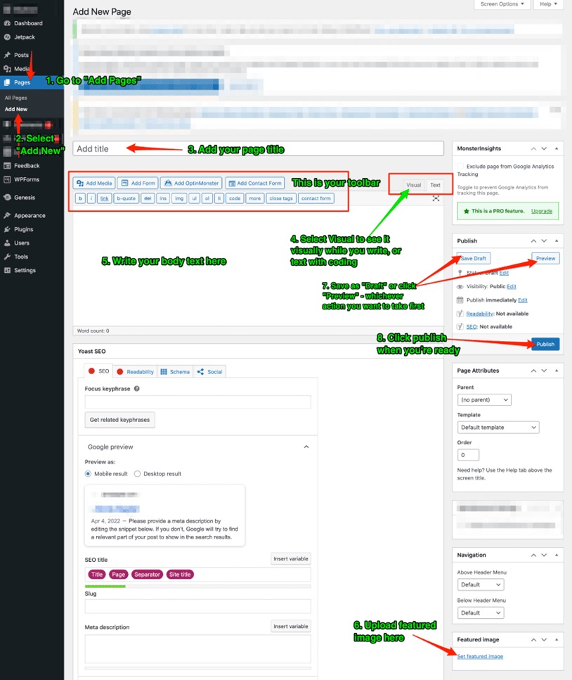 How to Add a New Page on WordPress • Brand Glow Up